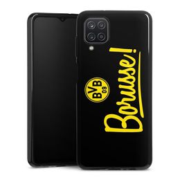 DeinDesign Galaxy A12 Handy Silikon H&uuml;lle Case schwarz Handyh&uuml;lle Bvb Borussia Dortmund Borusse