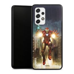 DeinDesign Galaxy A53 5G Handy Silikon H&uuml;lle Case schwarz Handyh&uuml;lle Iron Man Avengers Marvel