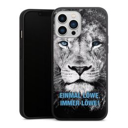 DeinDesign iPhone 13 Pro Max Handy Premium Silikon H&uuml;lle Handyh&uuml;lle schwarz Case Official Licensed Product Tsv 1860 M&uuml;nchen Lion Silikon Premium Case