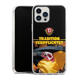 DeinDesign iPhone 13 Pro Max Handy Silikon H&uuml;lle Case transparent Handyh&uuml;lle Sgd Sg Dynamo Dresden Merchandise Silikon Case