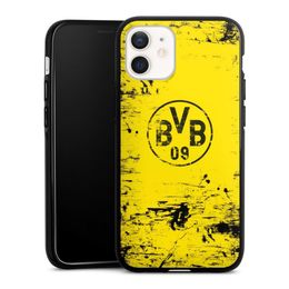 DeinDesign iPhone 12 mini Handy Silikon H&uuml;lle Case schwarz Handyh&uuml;lle Borussia Dortmund Bvb Official Licensed Product