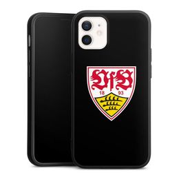 DeinDesign iPhone 12 mini Handy Premium Silikon H&uuml;lle Handyh&uuml;lle schwarz Case Vfb Stuttgart Coat Of Arms Official Licensed Product Silikon Premium Case