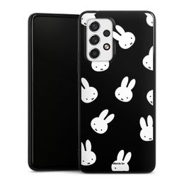 DeinDesign Galaxy A53 5G Handy Silikon H&uuml;lle Case schwarz Handyh&uuml;lle Muster Transparent Miffy