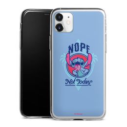 DeinDesign iPhone 11 Handy Slim Case Silikon Handyh&uuml;lle transparent H&uuml;lle extra d&uuml;nn Disney Sayings Lilo & Stitch Silikon Slim Case