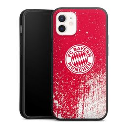 DeinDesign iPhone 12 mini Handy Premium Silikon H&uuml;lle Handyh&uuml;lle schwarz Case Fcb Official Licensed Product Fc Bayern M&uuml;nchen Silikon Premium Case