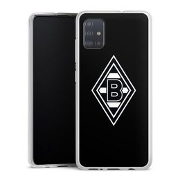 DeinDesign Galaxy A51 Handy Silikon H&uuml;lle Case transparent Handyh&uuml;lle Borussia M&ouml;nchengladbach Gladbach Coat Of Arms Silikon Case
