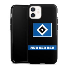 DeinDesign iPhone 12 Handy Silikon H&uuml;lle Case schwarz Handyh&uuml;lle Hamburger Sv Statement Hsv