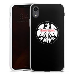DeinDesign iPhone Xr Handy Silikon H&uuml;lle Case wei&szlig; Handyh&uuml;lle Eintracht Frankfurt Sge Official Licensed Product Silikon Case