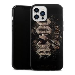 DeinDesign iPhone 13 Pro Max Handy Silikon H&uuml;lle Case schwarz Handyh&uuml;lle Official Licensed Product Rock Or Bust Acdc