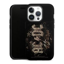 DeinDesign iPhone 14 Pro Handy Panzer Handyh&uuml;lle robuste Outdoor H&uuml;lle Schutzh&uuml;lle matt Official Licensed Product Rock Or Bust Acdc Tough Case
