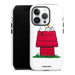 DeinDesign iPhone 14 Pro Handy Panzer Handyh&uuml;lle robuste Outdoor H&uuml;lle Schutzh&uuml;lle matt Snoopy Peanuts Official Licensed Product Tough Case