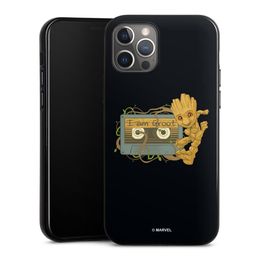DeinDesign iPhone 12 Pro Handy Silikon H&uuml;lle Case schwarz Handyh&uuml;lle Guardians Of The Galaxy Groot Marvel