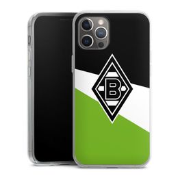 DeinDesign iPhone 12 Pro Max Handy Silikon H&uuml;lle Case transparent Handyh&uuml;lle Borussia M&ouml;nchengladbach Official Licensed Product Gladbach Silikon Case