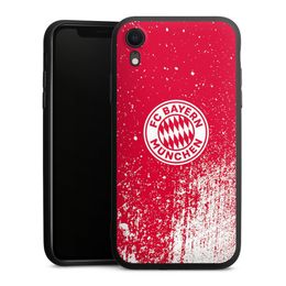 DeinDesign iPhone Xr Handy Premium Silikon H&uuml;lle Handyh&uuml;lle schwarz Case Fcb Fc Bayern M&uuml;nchen Official Licensed Product Silikon Premium Case