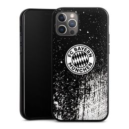 DeinDesign iPhone 12 Pro Handy Silikon H&uuml;lle Case schwarz Handyh&uuml;lle Fc Bayern M&uuml;nchen Official Licensed Product Fcb