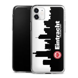DeinDesign iPhone 11 Handy Slim Case Silikon Handyh&uuml;lle transparent H&uuml;lle extra d&uuml;nn Eintracht Frankfurt Official Licensed Product Sge Silikon Slim Case