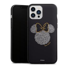DeinDesign iPhone 13 Pro Max Handy Silikon H&uuml;lle Case schwarz Handyh&uuml;lle Minnie Mouse Muster Disney
