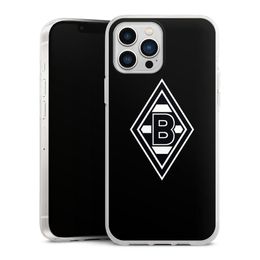 DeinDesign iPhone 13 Pro Max Handy Silikon H&uuml;lle Case transparent Handyh&uuml;lle Borussia M&ouml;nchengladbach Gladbach Coat Of Arms Silikon Case