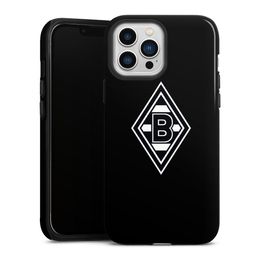 DeinDesign iPhone 13 Pro Max Handy Panzer Handyh&uuml;lle robuste Outdoor H&uuml;lle Schutzh&uuml;lle gl&auml;nzend Borussia M&ouml;nchengladbach Gladbach Coat Of Arms Tough Case