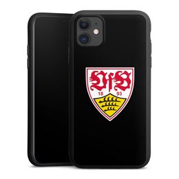 DeinDesign iPhone 11 Handy Premium Silikon H&uuml;lle Handyh&uuml;lle schwarz Case Coat Of Arms Vfb Stuttgart Official Licensed Product Silikon Premium Case