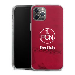 DeinDesign iPhone 12 Pro Max Handy Silikon H&uuml;lle Case transparent Handyh&uuml;lle Bundesliga 1. Fc N&uuml;rnberg Official Licensed Product Silikon Case