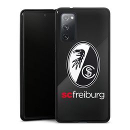 DeinDesign Galaxy S20 FE 5G Handy Silikon H&uuml;lle Case schwarz Handyh&uuml;lle Lettering Sc Freiburg Logo