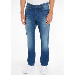 Tommy Jeans Straight-Jeans RYAN mit Elasthan für einen bequemen Sitz, blau