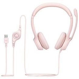 Logitech H390 USB-Headset rosa