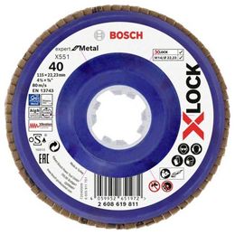 Bosch Professional Schleifscheibe Bosch Accessories 2608619811 X551 Fächerschleifscheibe Durchmesser 115