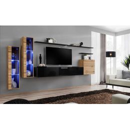 JVmoebel Wohnzimmer-Set Luxus Möbel Wohnwand Sideboard Designer Wandschrank Einrichtung