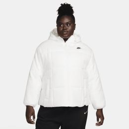 Nike Sportswear Essential Therma-FIT Puffer-Jacke für Damen (Übergröße) - Weiß
