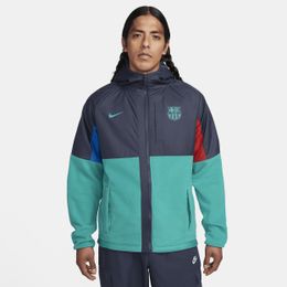 FC Barcelona AWF Third winterfeste Nike Fußballjacke für Herren - Blau