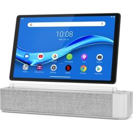 Exzellent: Lenovo Smart Tab M10 FHD Plus Amazon Alexa Gen2 | 2 GB | 32 GB | 4G | mit Lautsprecher | Platinum gray