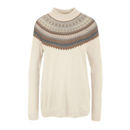 GOLDNER Pullover Damen Gr&ouml;&szlig;e L beige / braun / grau / dunkelgrau / wei&szlig;