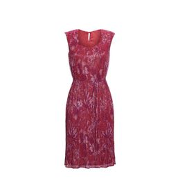GOLDNER Kleid Damen Gr&ouml;&szlig;e 38 lila / pink / rot / wei&szlig; Winterkleid