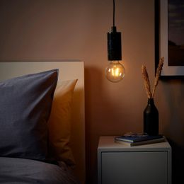 IKEA MARKFROST / LUNNOM Lampenaufhängung +LED-Leuchtmittel
