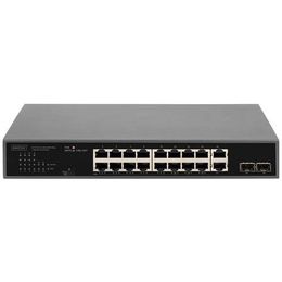 Digitus DN-95358 Ethernet Switch 16 + 2 Port 10 / 100 / 1000 MBit/s PoE-Funktion