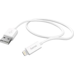 Hama 201579 Lightning Kabel 1m weiß Objektivzubehör