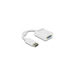 Delock Adapter DisplayPort 1.2 Stecker zu VGA Buchse weiß Computer-Kabel