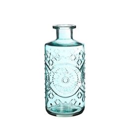 NaDeco Dekovase Glasflasche "Berlin" in Hellblau