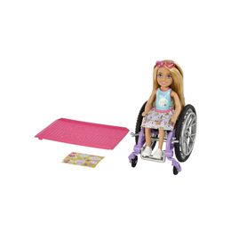Mattel HGP29 - Barbie - Chelsea - Puppe mit Rollstuhl und Rampe
