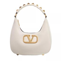 Valentino Garavani Hobo Bag - Stud Hobo Bag - in creme - Hobo Bag für Damen