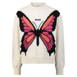 MSGM Kinder Cremewei&szlig; pullover f&uuml;r M&auml;dchen