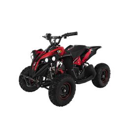 Actionbikes Motors Elektro-Kinderquad Reneblade, Mini-Quad mit 1000 Watt, Federung, Scheibenbremsen, drosselbar, LEDs (Classic, Schwarz/Rot)