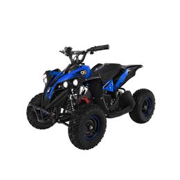 Actionbikes Motors Elektro-Kinderquad Reneblade, Mini-Quad mit 1000 Watt, Federung, Scheibenbremsen, drosselbar, LEDs (Classic, Schwarz/Blau)