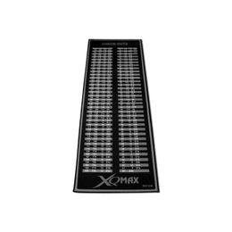 XQMAX Dartscheibe Dartteppich Check Out grau/schwarz