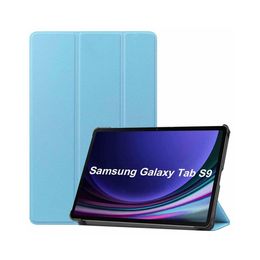 Wigento Tablet-Hülle Für Samsung Galaxy Tab S9 Tablet Tasche 3folt Wake UP Smart Cover Neu