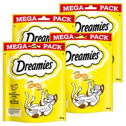 Dreamies Portionsbeutel Mega Pack mit Käse 180g - 4er Set