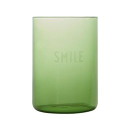 Design Letters - AJ Favourite Trinkglas, Smile / grün