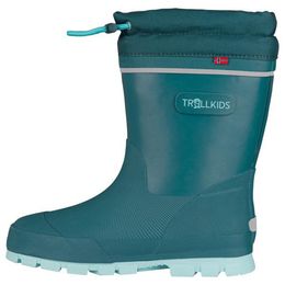 Trollkids - Kid's Isfjord Thermo Winter Rubber Boot XT - Gummistiefel 25 | EU 25 türkis